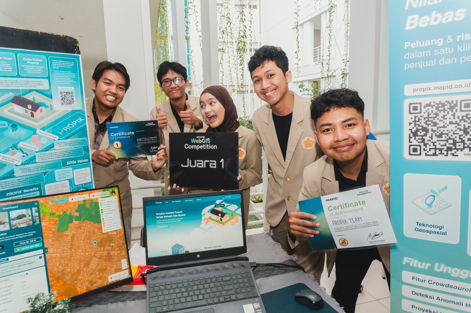Bangga! Mahasiswa UGM di Tim PROPIX Menangkan Juara 1 WebGIS Competition MAPID Catalyst 2025 | MAPID